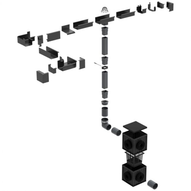 Jgheab rectangular ascuns Hidden Gutter Galeco – Sisteme de Acoperis si ...